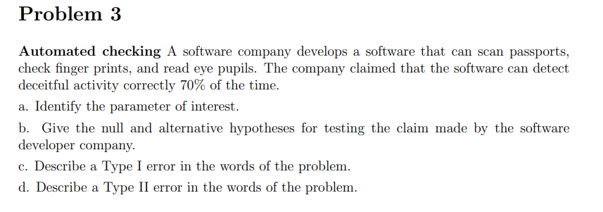 Solved Automated checking A software company develops a | Chegg.com