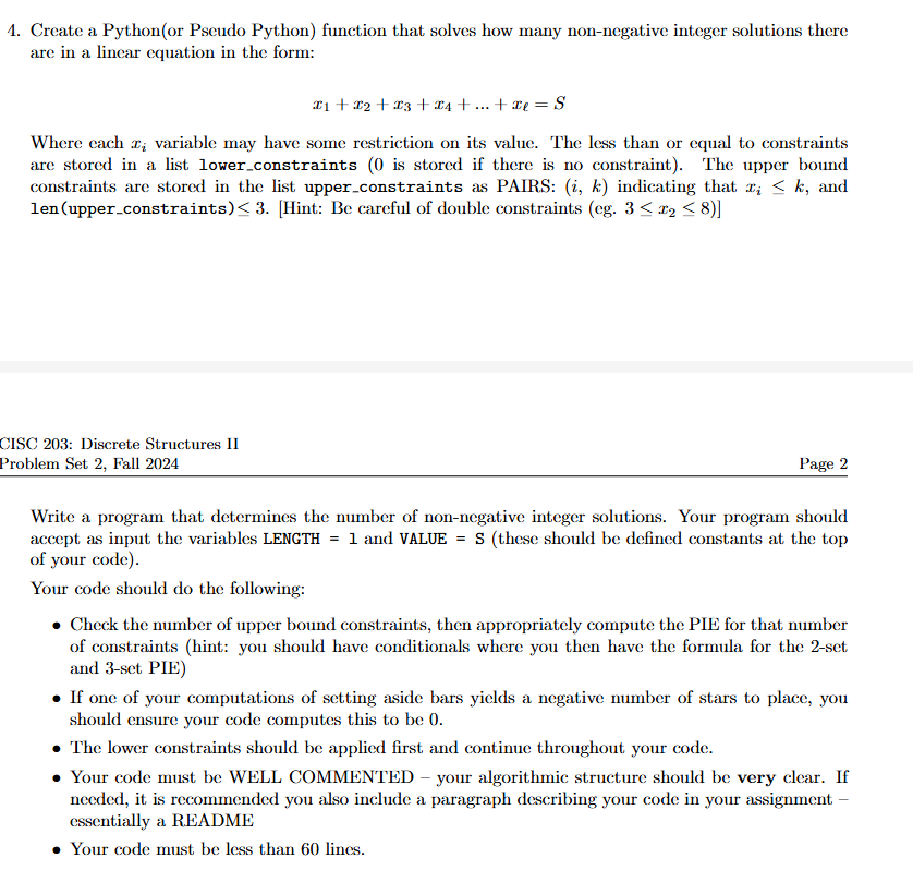 Solved 4 ﻿create A Pythonor Pseudo Python ﻿function That 7403