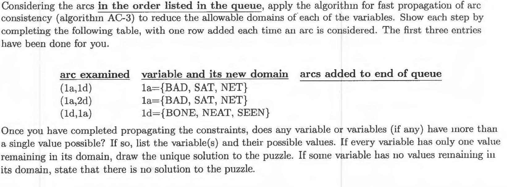 Puzzles Are A Good Example Of Constraint Satisfaction