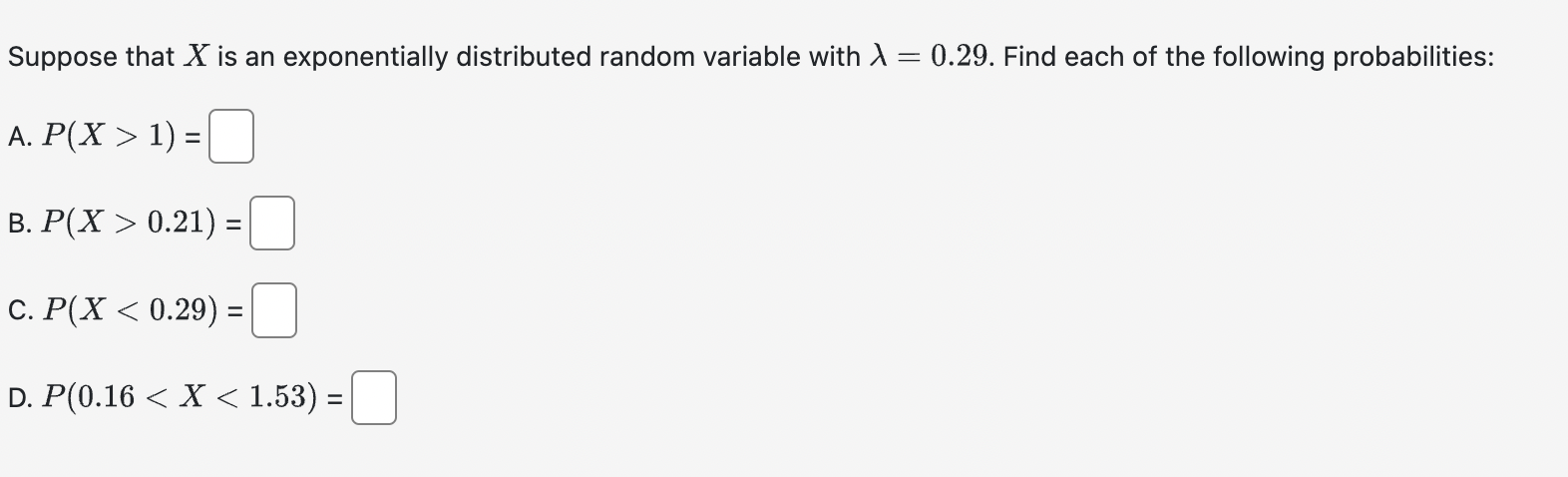 Solved Suppose that x ﻿is an exponentially distributed | Chegg.com