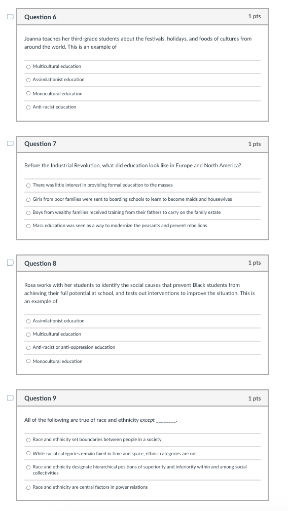 Solved Question 6 1 pts Joanna teaches her third-grade | Chegg.com Solved Question 6 1 pts Joanna teaches her third-grade | Chegg.com