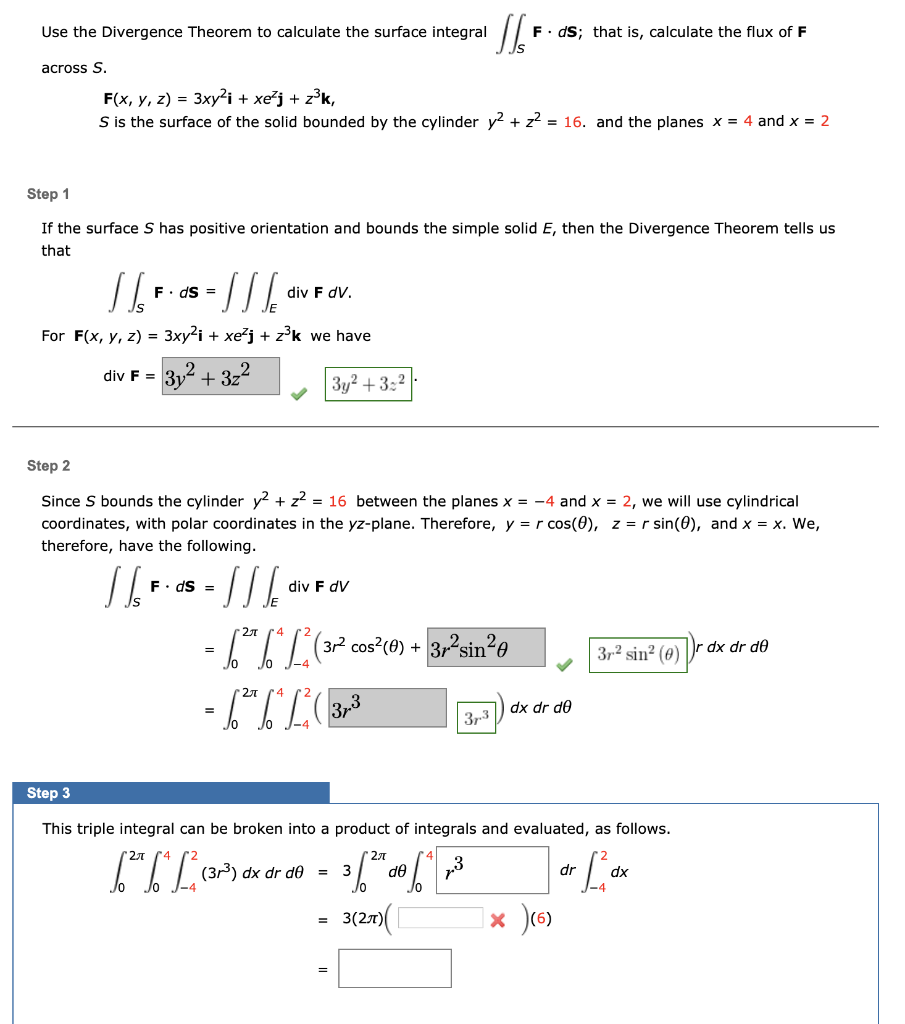 Solved Use the Divergence Theorem to calculate the surface | Chegg.com