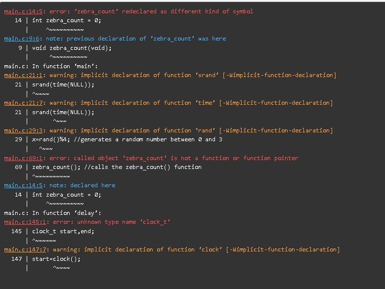 Solved I got the attached error while compiling the | Chegg.com