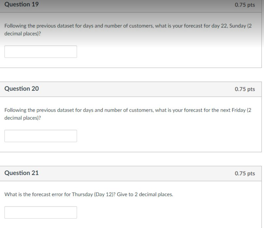Solved The data given here will be used for the next several | Chegg.com