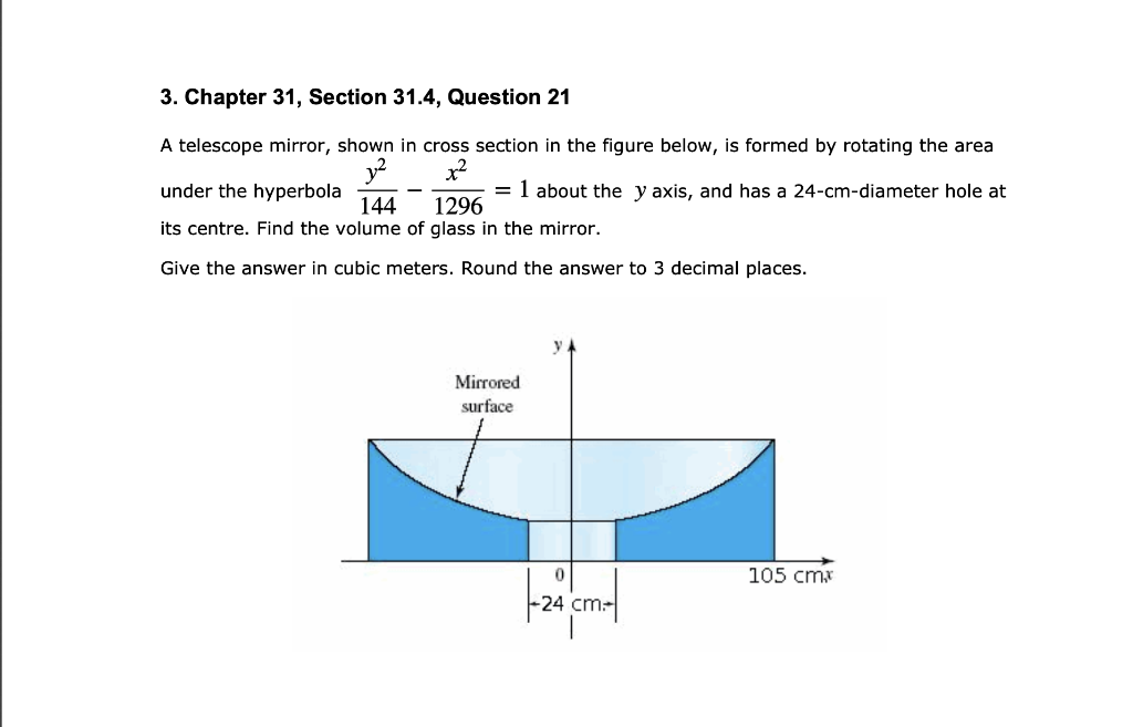Solved 3. Chapter 31, Section 31.4, Question 21 A telescope | Chegg.com