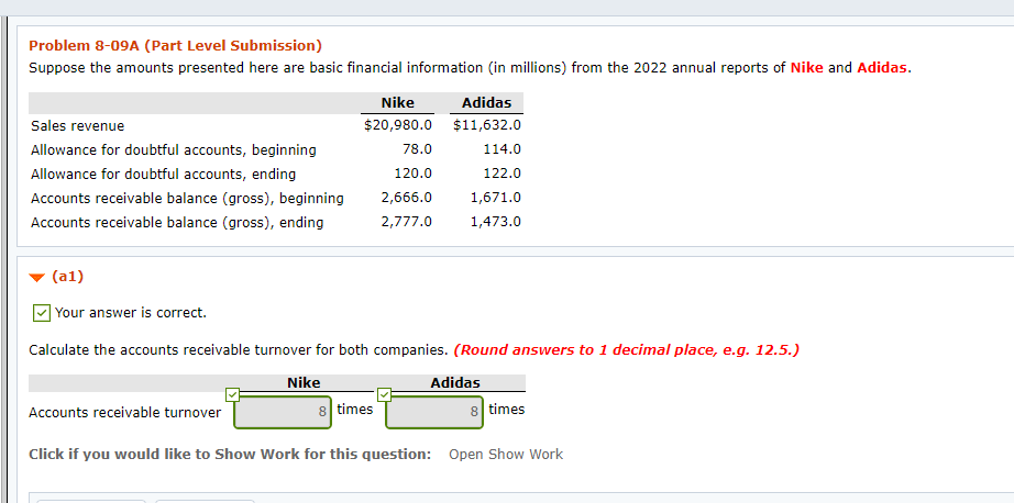 Solved Problem 8-09A (Part Level Submission) Suppose the | Chegg.com
