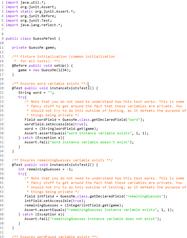 Solved Please fill in guessme.java class. This pertains to | Chegg.com