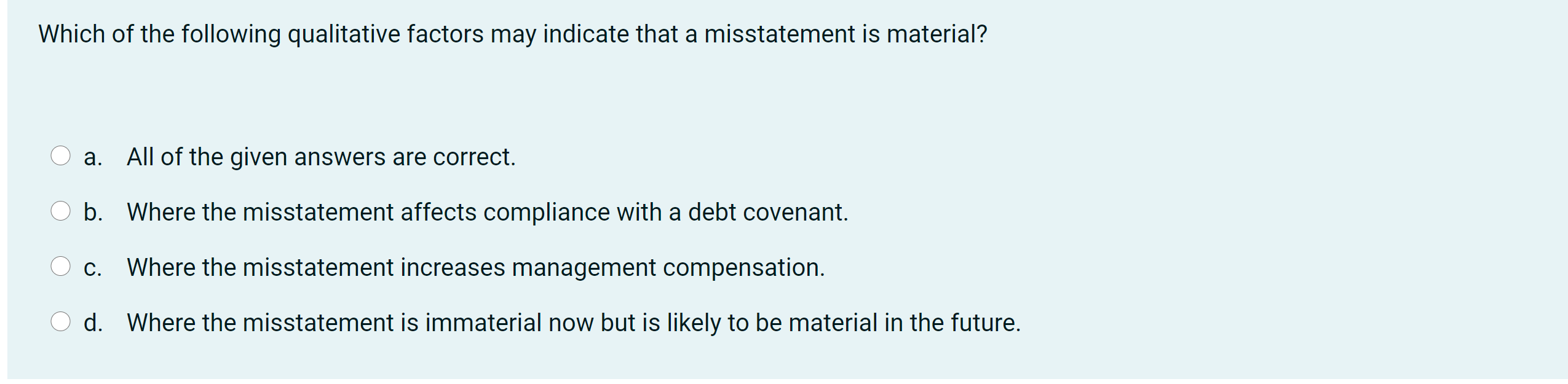 Solved Which of the following qualitative factors may | Chegg.com