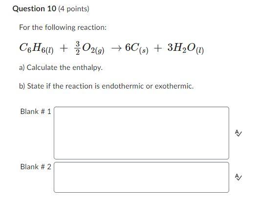 Solved For the following reaction: | Chegg.com