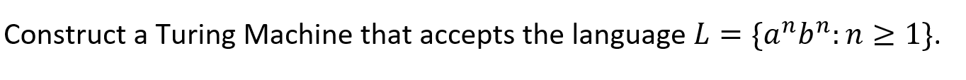 Solved Construct a Turing Machine that accepts the language | Chegg.com
