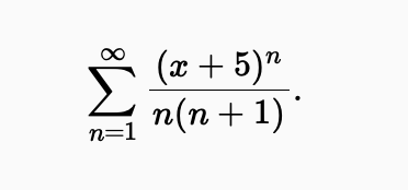 Solved X 8] (+ 5)” (n + 1) n=1 | Chegg.com