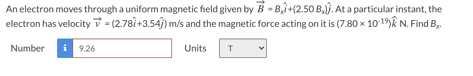 Solved An electron moves through a uniform magnetic field | Chegg.com