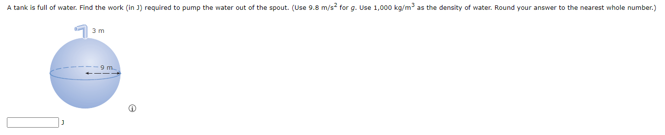 Solved Calculus II A tank is full of water. Find the work | Chegg.com