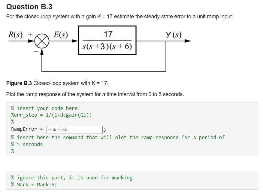 For the closed-loop system with a gain K=17 estimate | Chegg.com