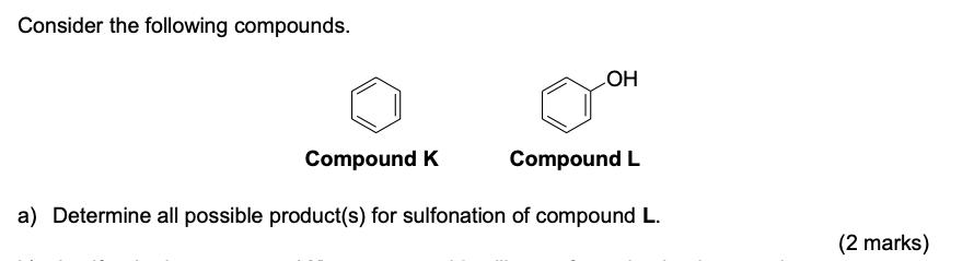 Solved Consider the following compounds. ОН Compound K | Chegg.com