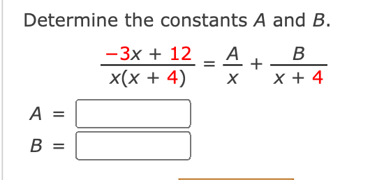 Solved Determine the constantDetermine the constants A and | Chegg.com