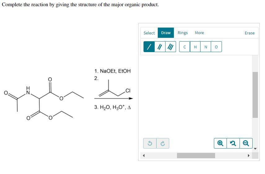 Solved Complete the reaction by giving the structure of the | Chegg.com