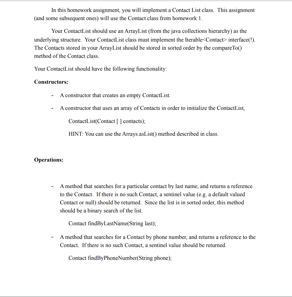 Solved In this homework assignment, you will implement a | Chegg.com