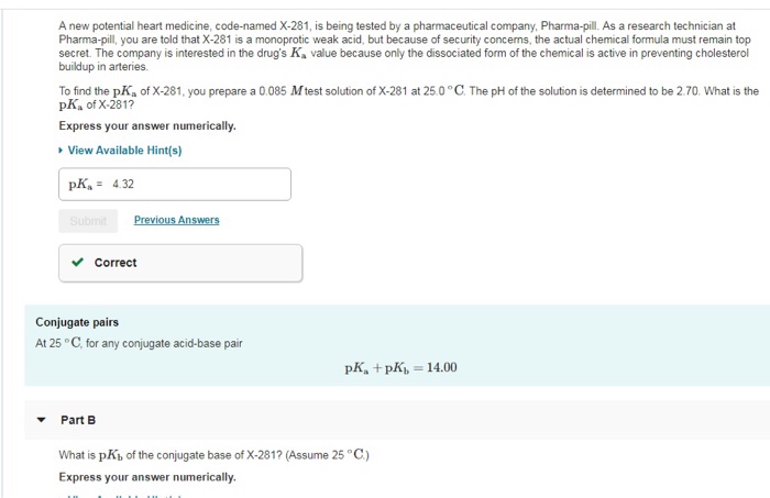 Solved A new potential heart medicine, code-named X-281, is | Chegg.com