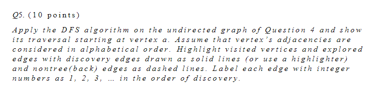 Solved Q4. (10 points) Draw an adjacency matrix | Chegg.com