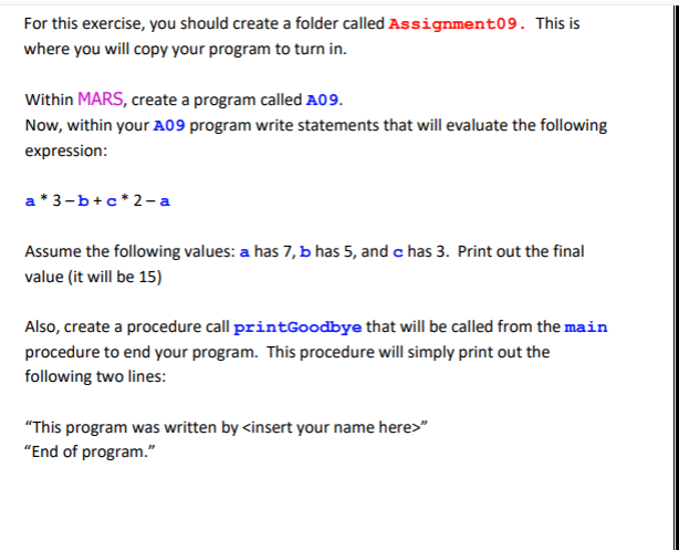 Solved For this exercise, you should create a folder called | Chegg.com