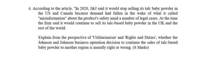 Solved There is ONE (1) Article in this section. Answer all | Chegg.com