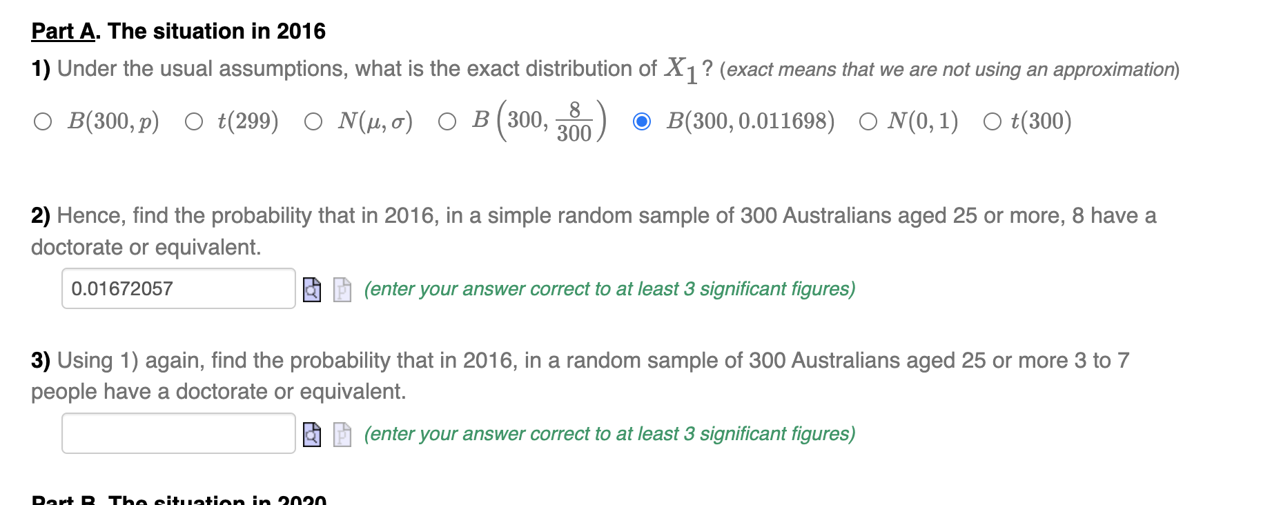 Solved The 2016 census revealed that the true proportion of | Chegg.com