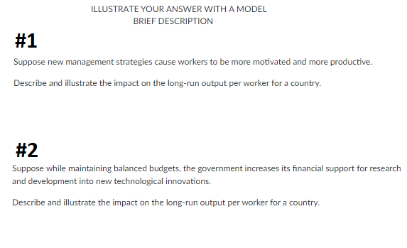 Solved ILLUSTRATE YOUR ANSWER WITH A MODEL BRIEF DESCRIPTION | Chegg.com