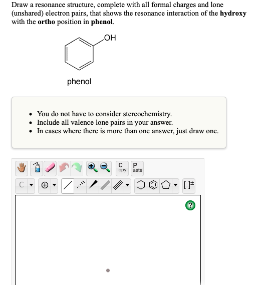 Solved Draw a resonance structure, complete with all formal | Chegg.com