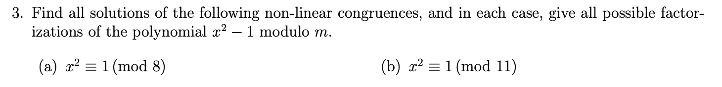 Solved 2 3. Find all solutions of the following non-linear | Chegg.com
