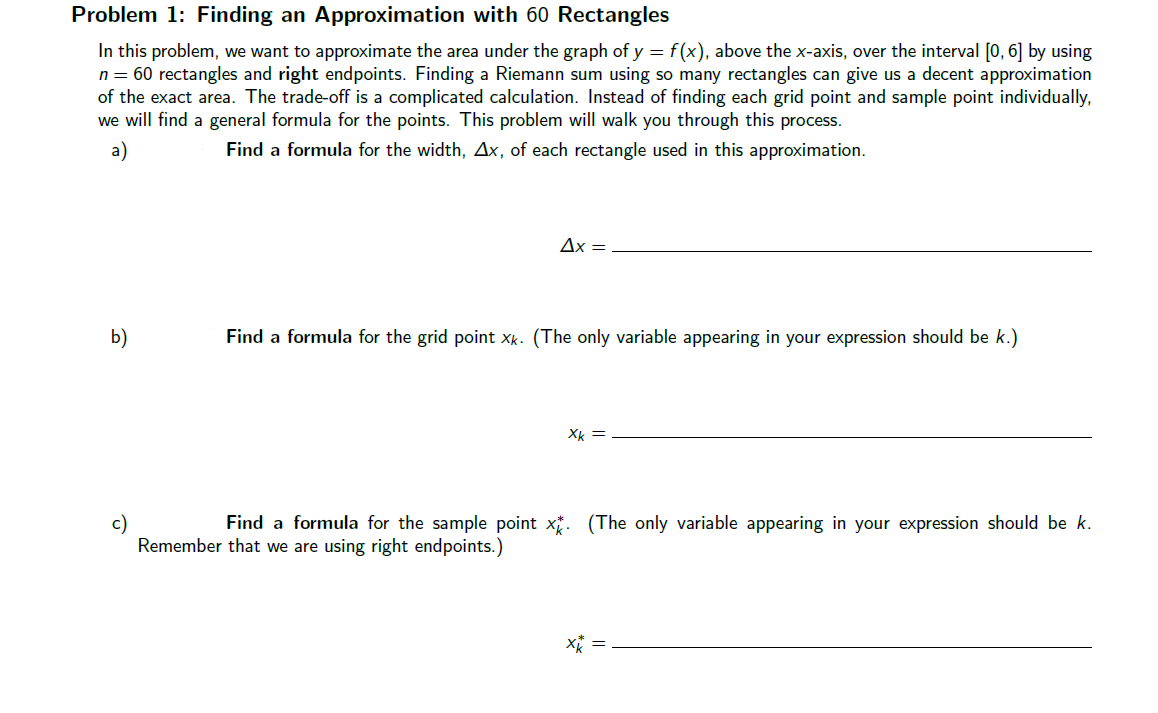 Solved For the following problems, consider the function | Chegg.com