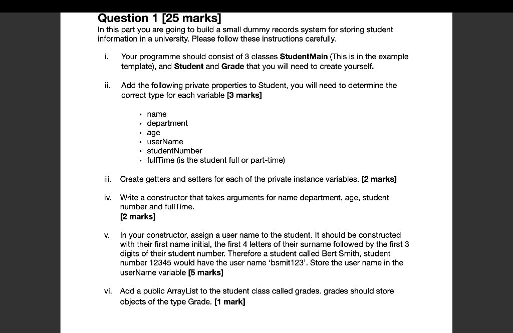 Solved Question 1 [25 marks] In this part you are going to | Chegg.com