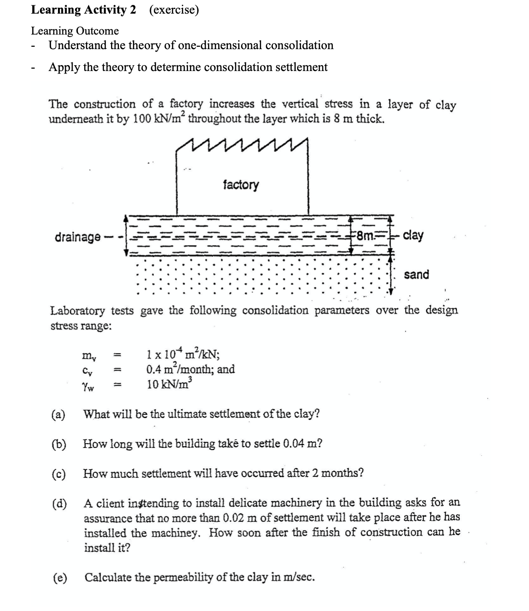 Solved Learning Activity 2 (exercise) Learning Outcome - | Chegg.com