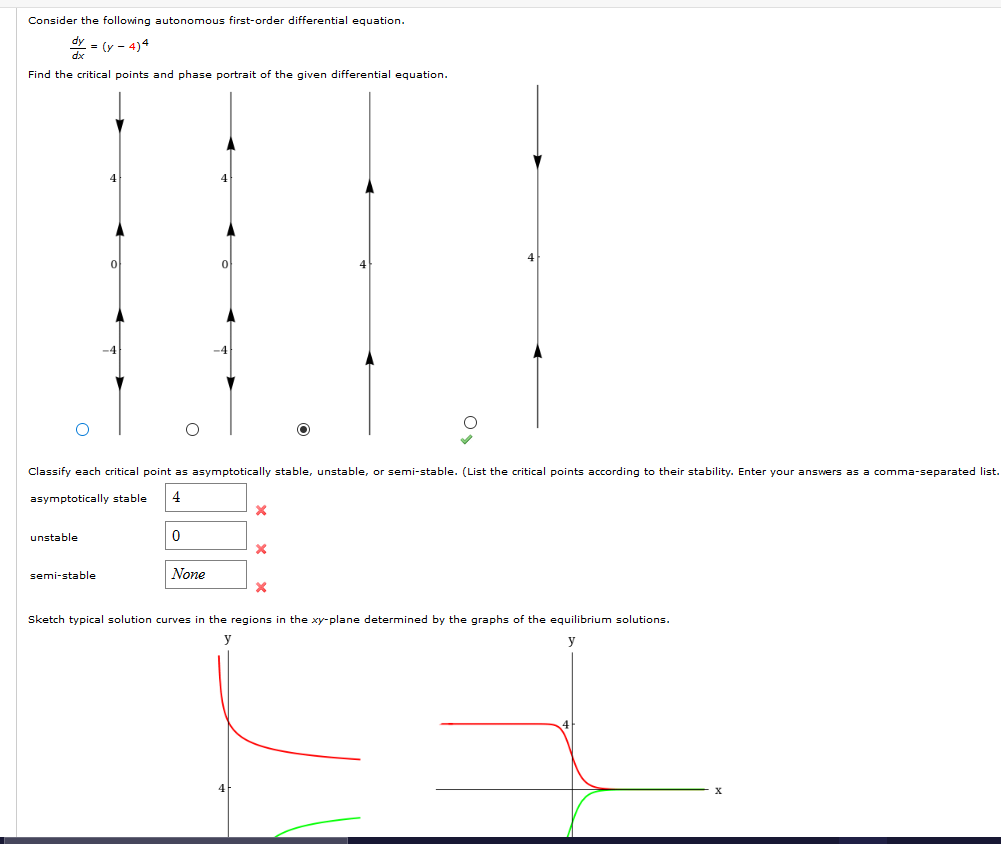 Solved Consider the following autonomous first-order | Chegg.com