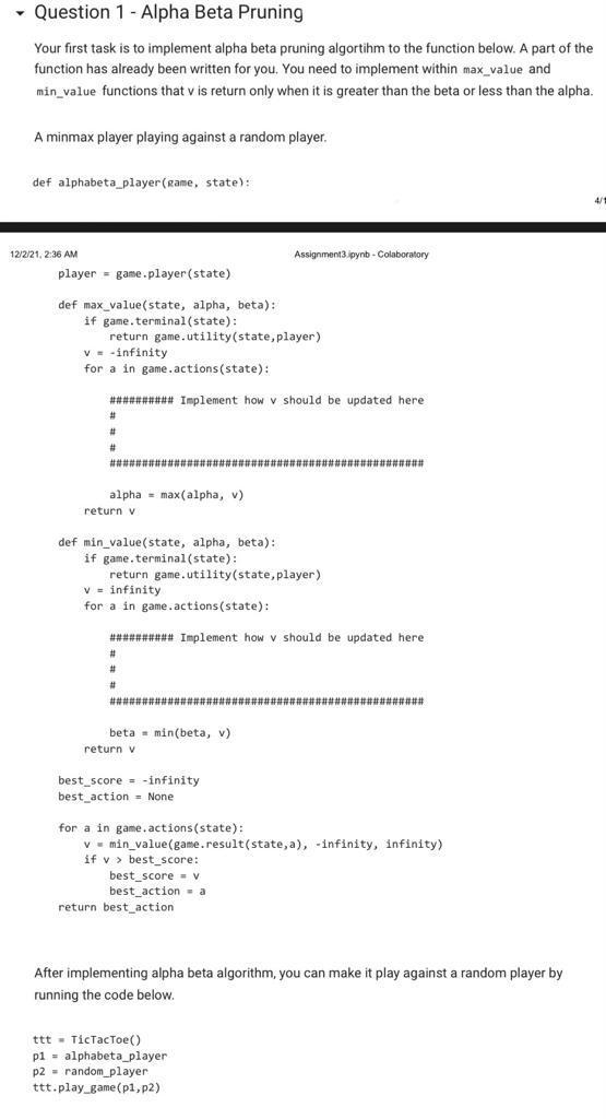 Solved Tic Tac Toe Problem Class Below is the problem and | Chegg.com