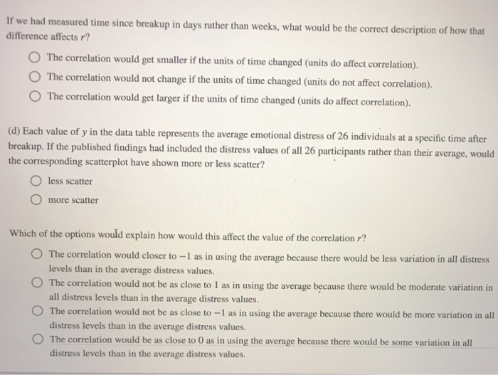 Solved quantitative variables and provides the correlation | Chegg.com