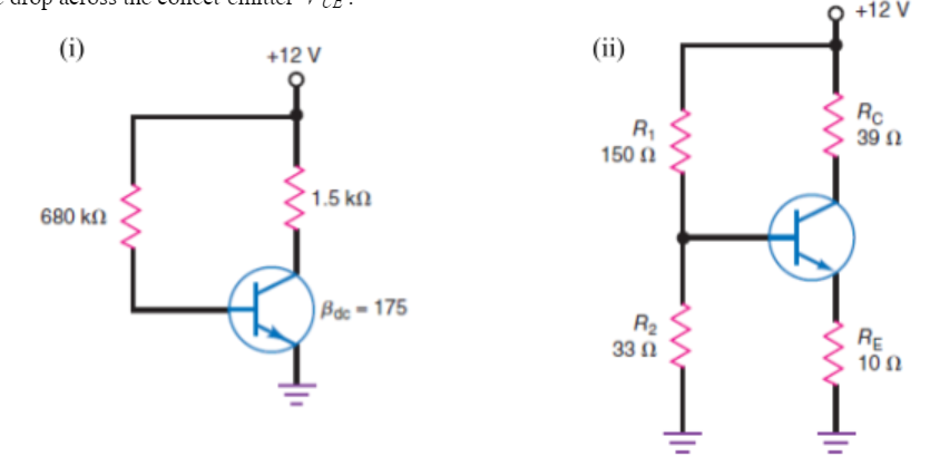 Solved IE=IC+IB hfe=IC/IB Assume for all questions on | Chegg.com