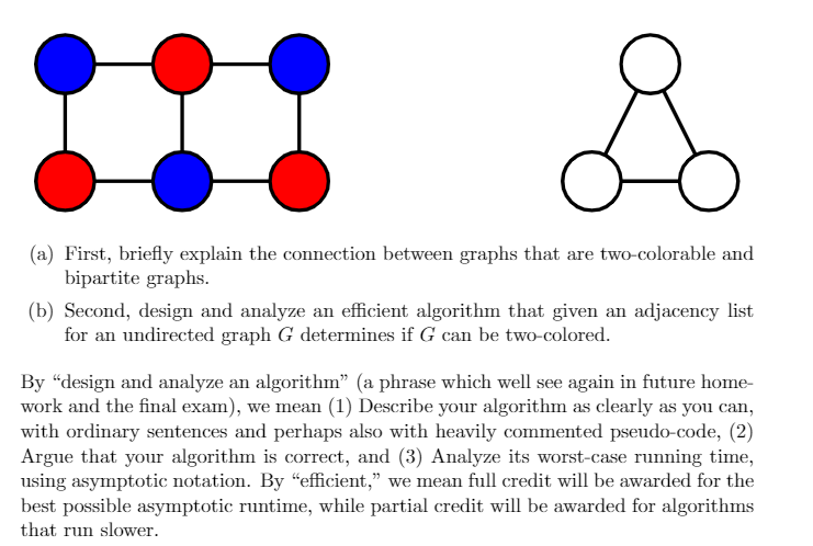 Solved 2. (20 points) Two Color or Not Two Color? A graph is | Chegg.com