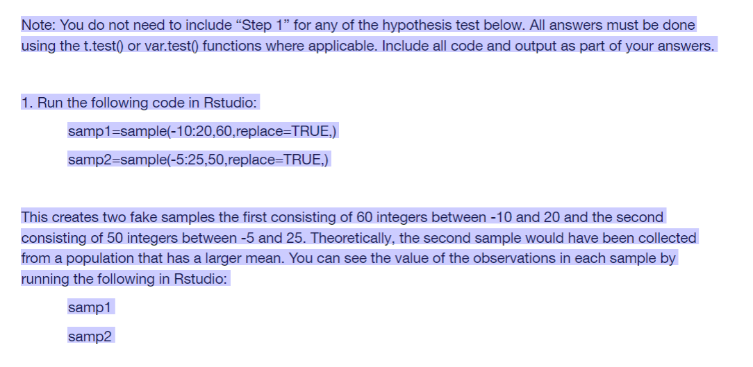 Solved Note: You do not need to include "Step 1" for any of | Chegg.com