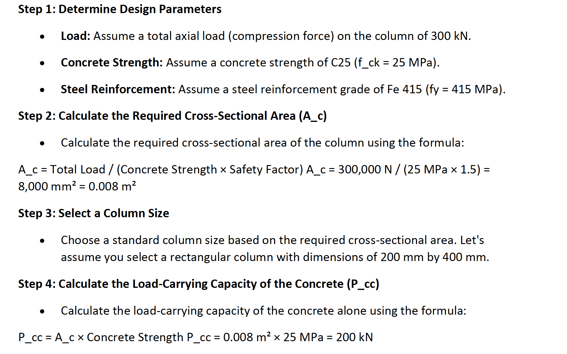 Solved - Load: Assume a total axial load (compression force) | Chegg.com