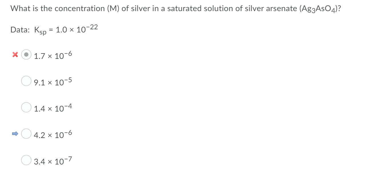 Solved What is the concentration (M) of silver in a | Chegg.com