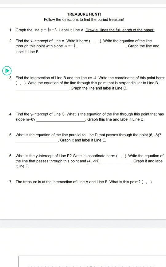 Solved TREASURE HUNT! Follow the directions to find the | Chegg.com