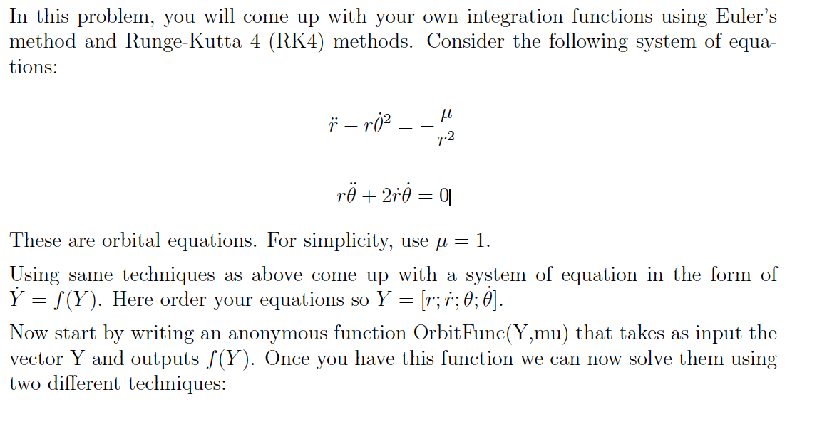Solved In this problem, you will come up with your own | Chegg.com