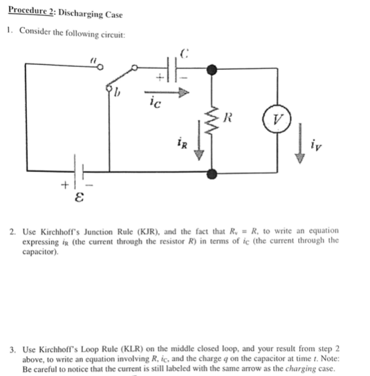 Solved Procedure 2: Discharging Case 1. Consider the | Chegg.com