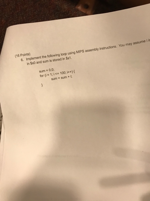 Solved Implement the following loop using MIPS assembly | Chegg.com