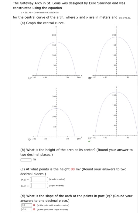 Solved The Gateway Arch in St. Louis was designed by Eero | Chegg.com