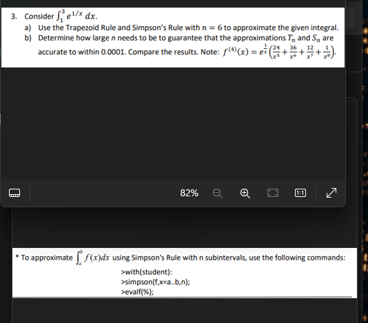 Solved *********Please Use Maple to confrim the | Chegg.com