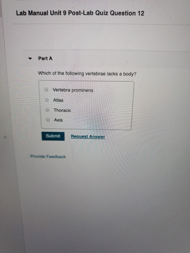 Solved: Lab Manual Unit 9 Post-Lab Quiz Question 10 Part A... | Chegg.com Solved: Lab Manual Unit 9 Post-Lab Quiz Question 10 Part A... | Chegg.com