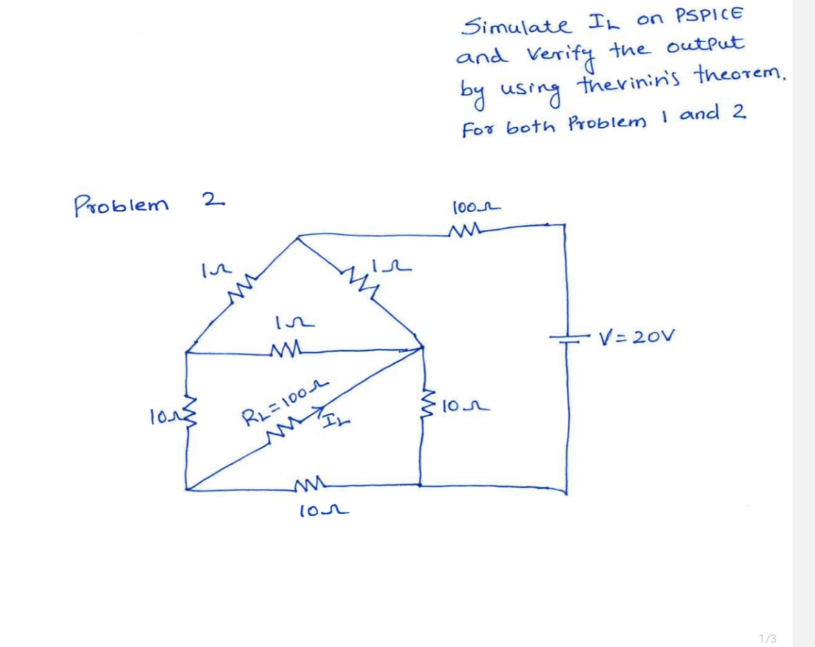 Solved Simulate IL on PSPICE and Verify the output by using | Chegg.com