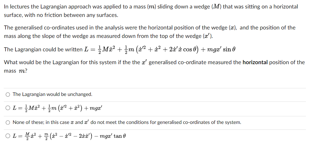 Solved Which of the following is an example of a constraint | Chegg.com